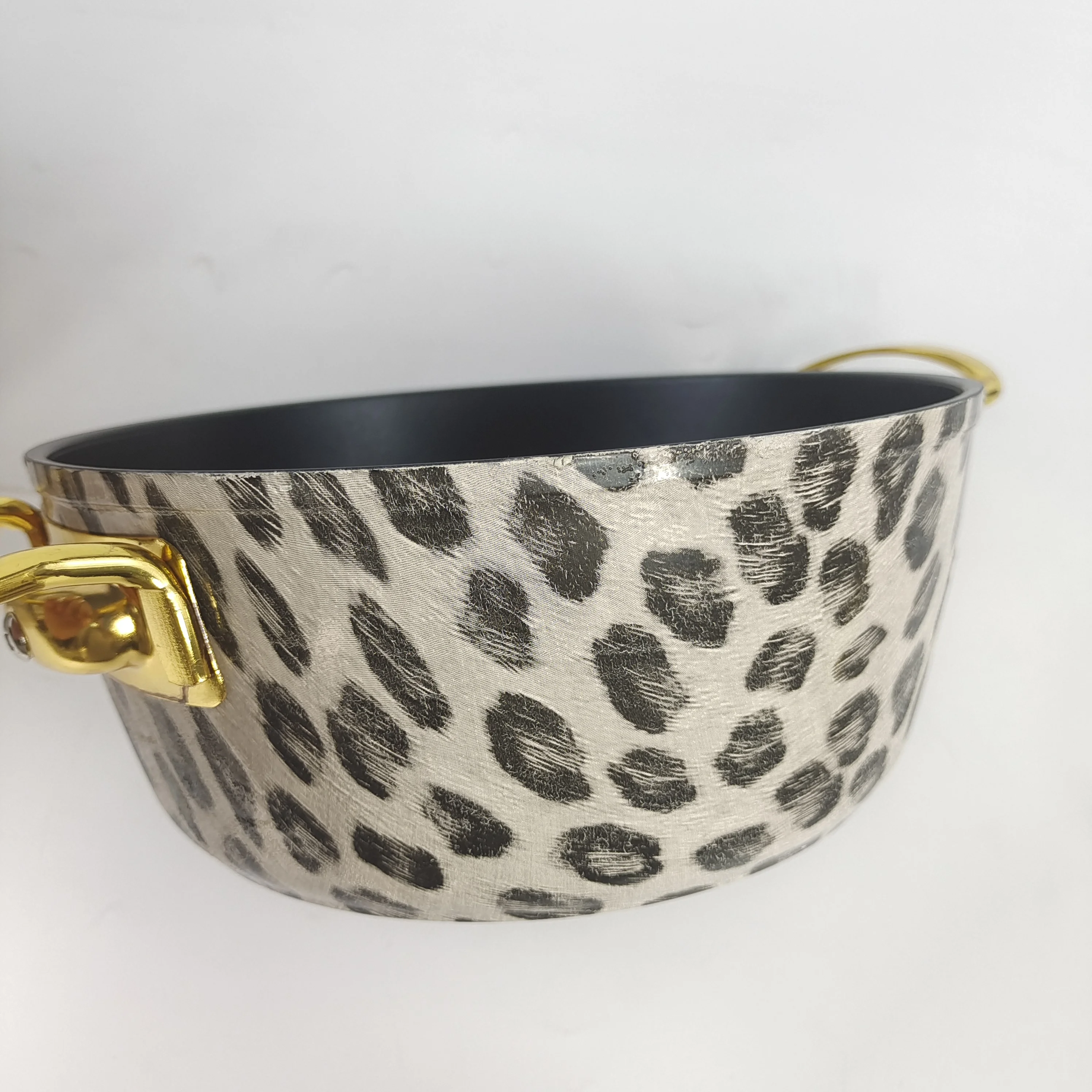 Heavy Duty Forged Aluminum Leopard Print Cooking Pot