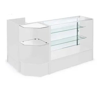 Customized White Wood Retail Counter For Store And Shops - Buy Wooden ...