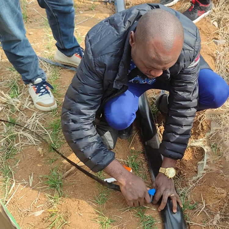 Farmland Greenhouse Watering Irrigation 16MM Labyrinth Flat Emitter ...