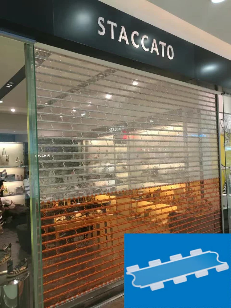 Automatic Transparent Polycarbonate Roller Shutter for Commercial Shop