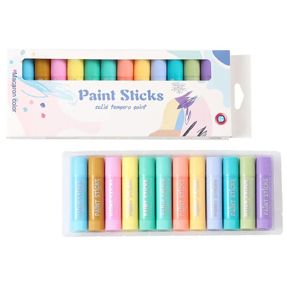 Quick Drying Painting Crayons Art Colorful Set School Kids Soft Pastel ...