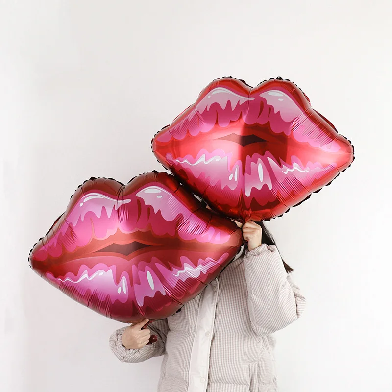 Wholesale Balloon Lip Lipstick Foil Balloon Valentines Balloon Make Spa ...