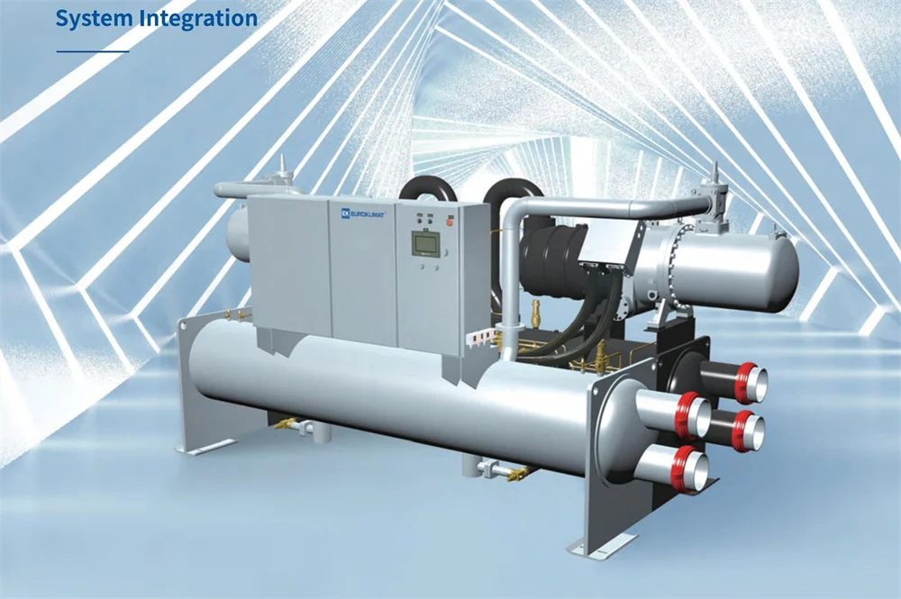 257.5kw~2106kw Industrial Evaporative Cooled Hvac Screw Water Chiller ...