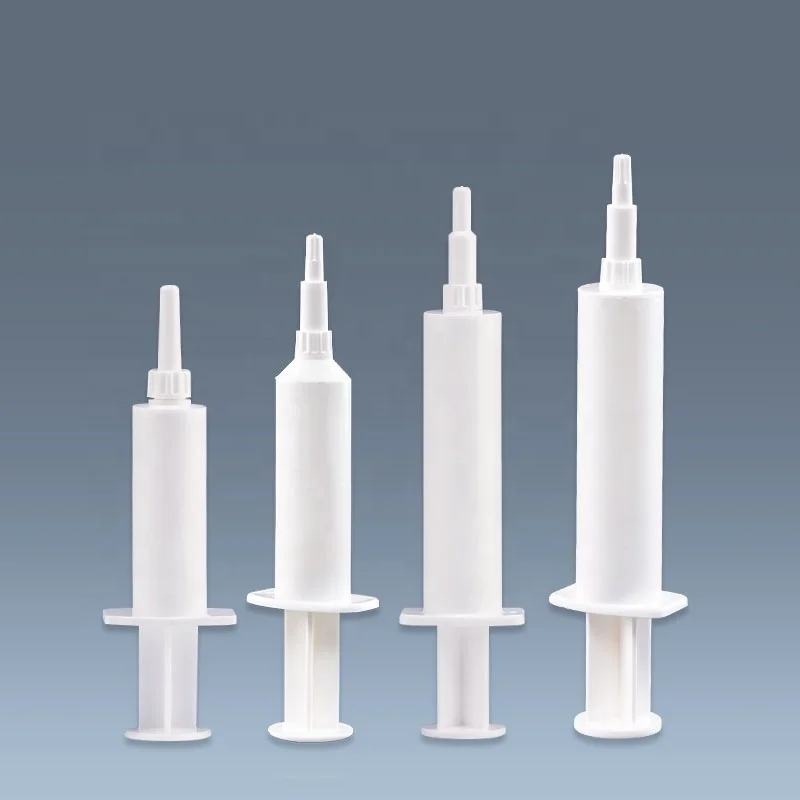 Flexible tip empty cow mastitis paste gel medicine syringe plastic 5ml ...