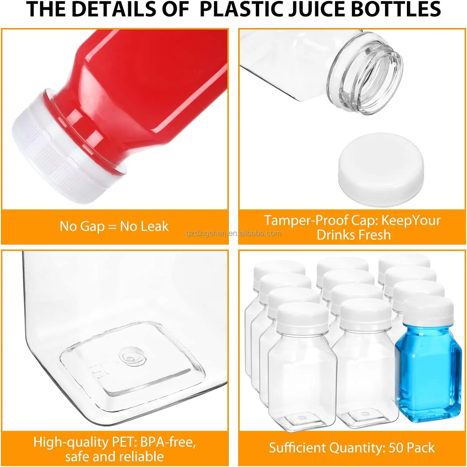 Wholesale Takeaway Disposable Plastic Bottles 4 oz Custom LOGO Plastic ...