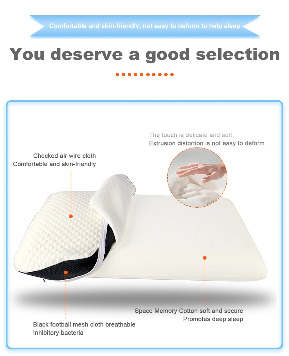 Factory Classic Bread Memory Foam Cooling Gel Bed Sleep Pillow Cervical ...