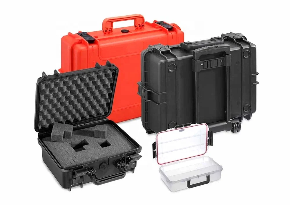 Custom Large Hard Plastic Waterproof Pelican Box Foam Case