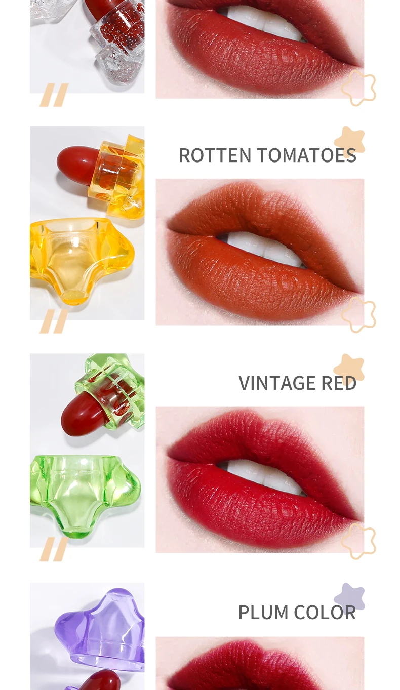 Juliapop Candy Star Lipstick Kit 9 Colors/box Mini Wishing Star ...