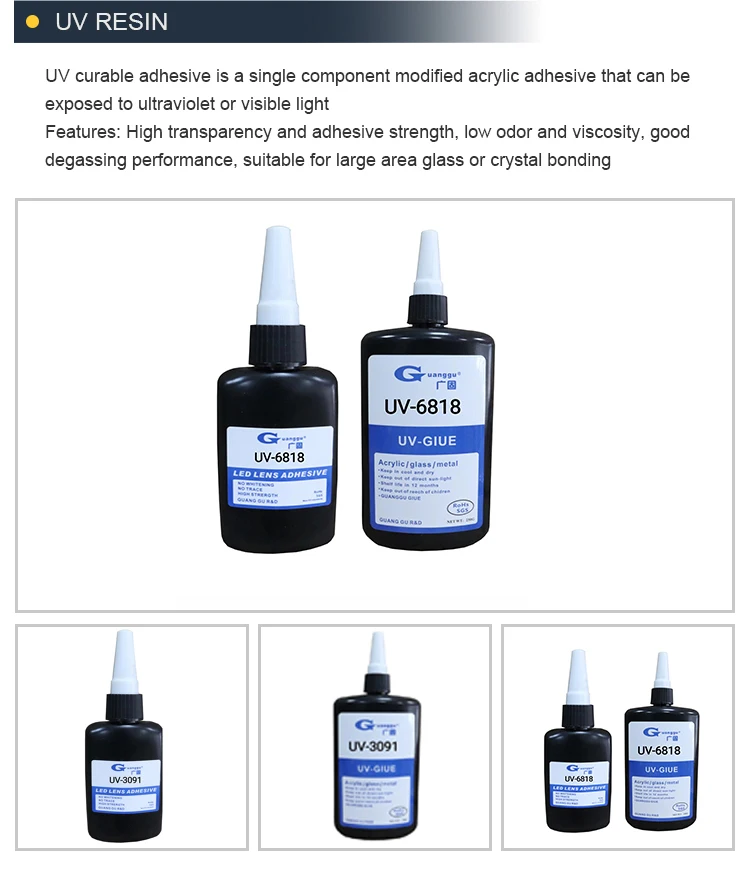 Uv Adhesive Quick Drying And High Transparency Crystal Drop Adhesive Uv ...