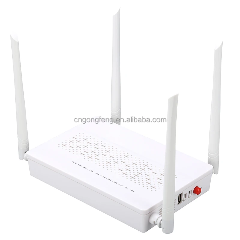 Gpon Epon Onu Dual Band Ac 4ge 2 Wifi Xpon Onu Router Fiber Optic ...