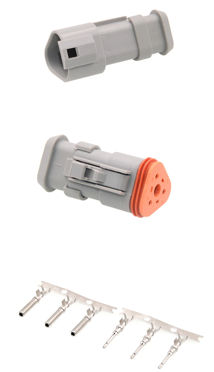 DEUTSCH DT06-3S-E008 Automotive Connector DT Series 3 Way Receptacle SZ ...