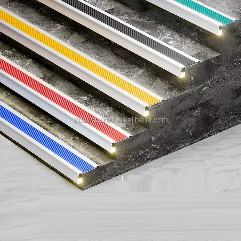 SDW070A Tile Stair Nosing with LED Channel - Safety & Style