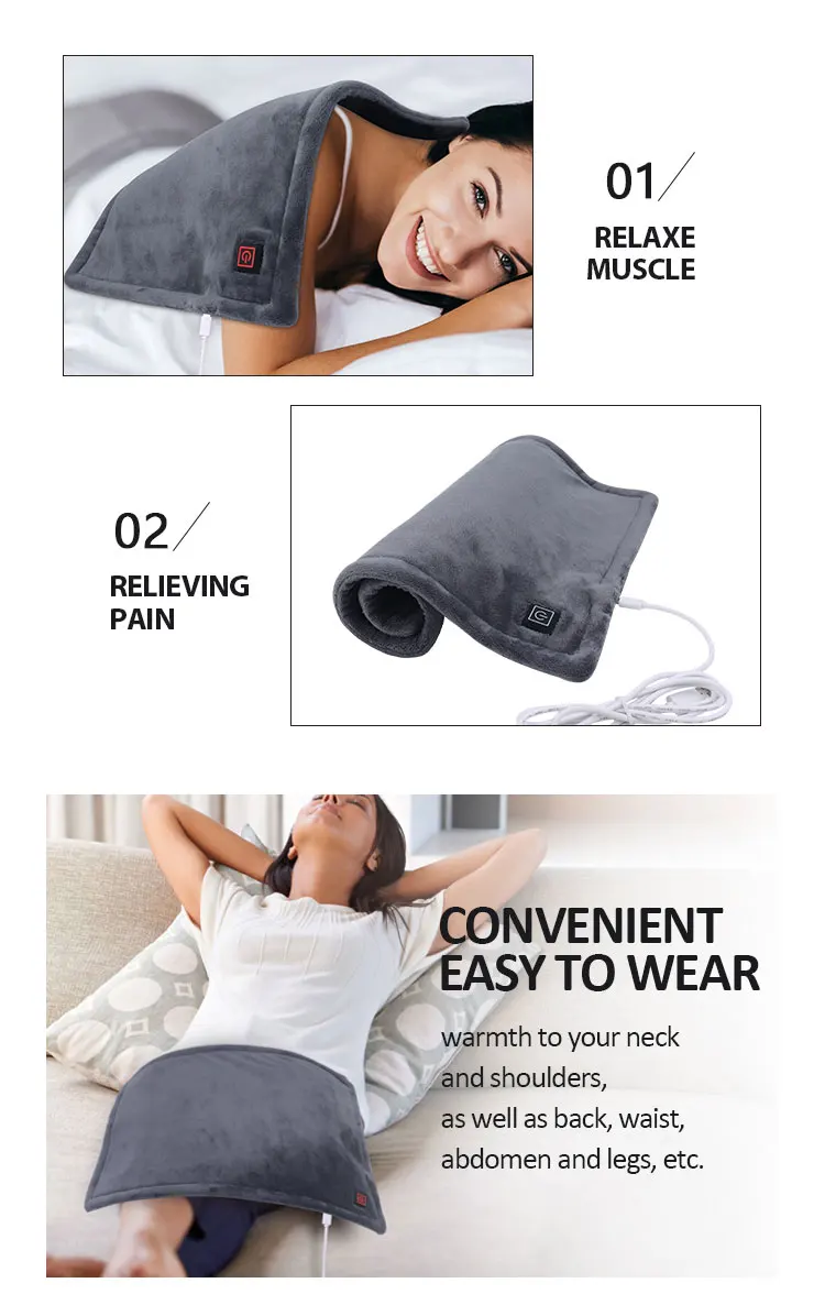 USB Heating Multi-purpose Blanket Pain Relief Hot Pack Electric Heat ...