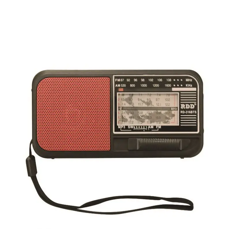 Rd-316bts Mini Portable Am/fm/sw1-6 8band Radio With Recharge Battery ...