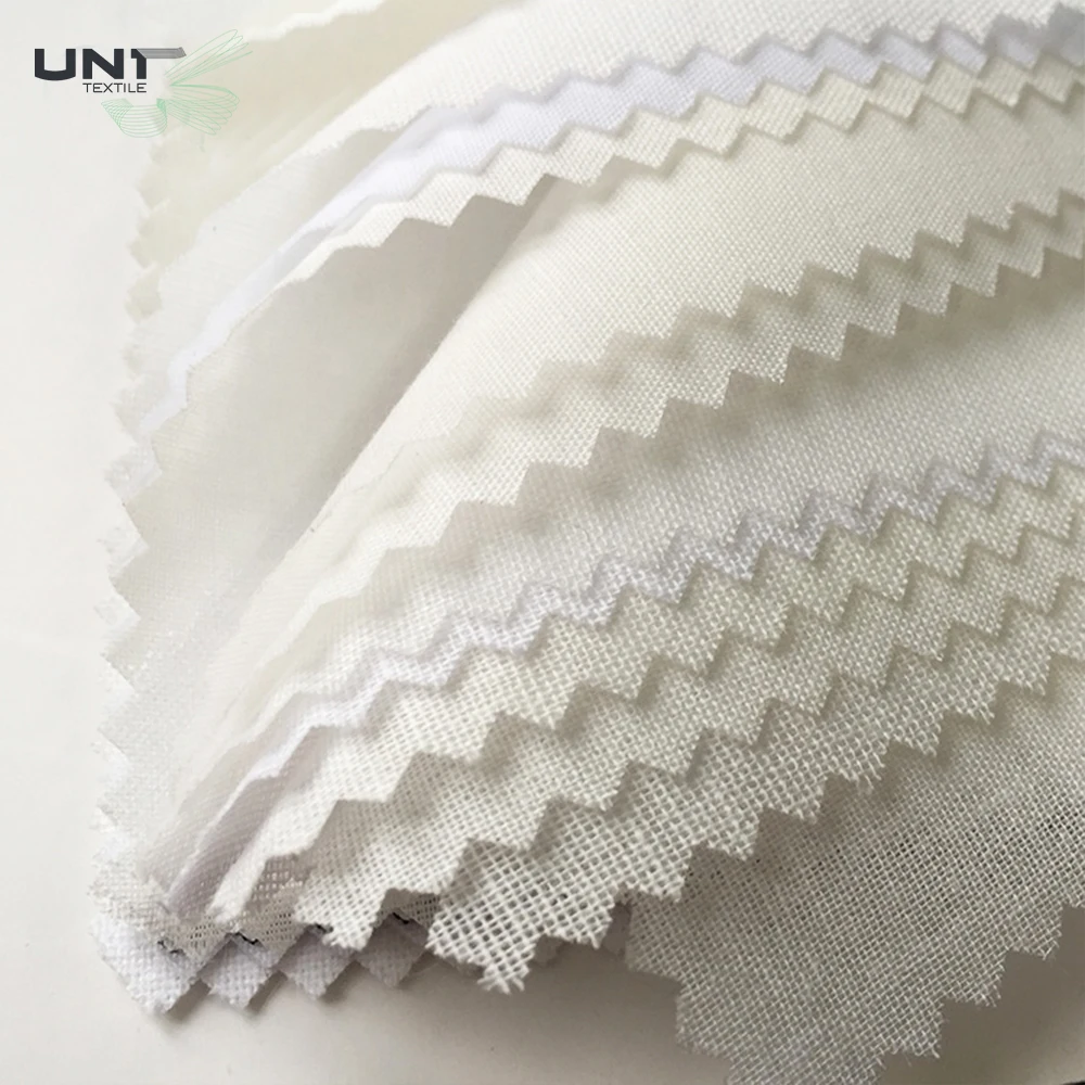 100% Cotton Interlining Garment Woven Interlining Fusible Shirt ...
