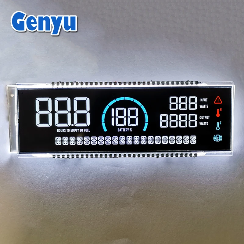 Oem Lcd Manufacturer China Factory Tn Htn Stn Va Custom Segment Lcd 8 Digital Screen Monochrome ...