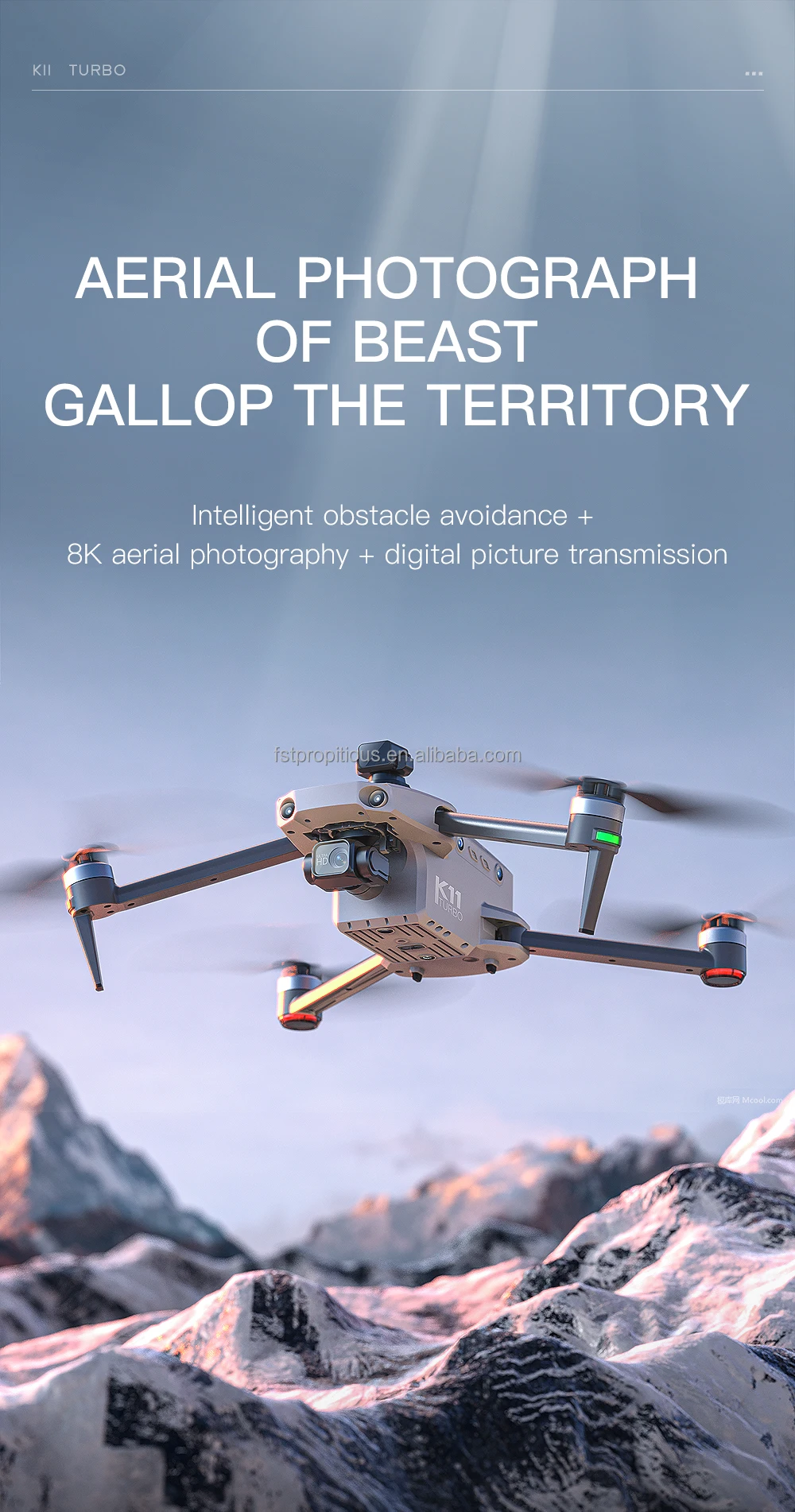 K11 Rc Fpv Rc Drone Hd Dual Cameras 3 Axis Anti Shaking Self ...