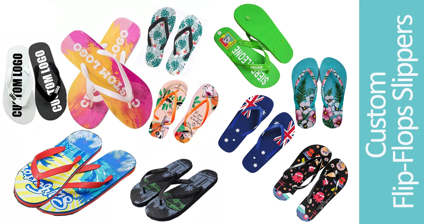 Unisex Style Customized Logo Slides Slippers Fashional Home And Beach ...