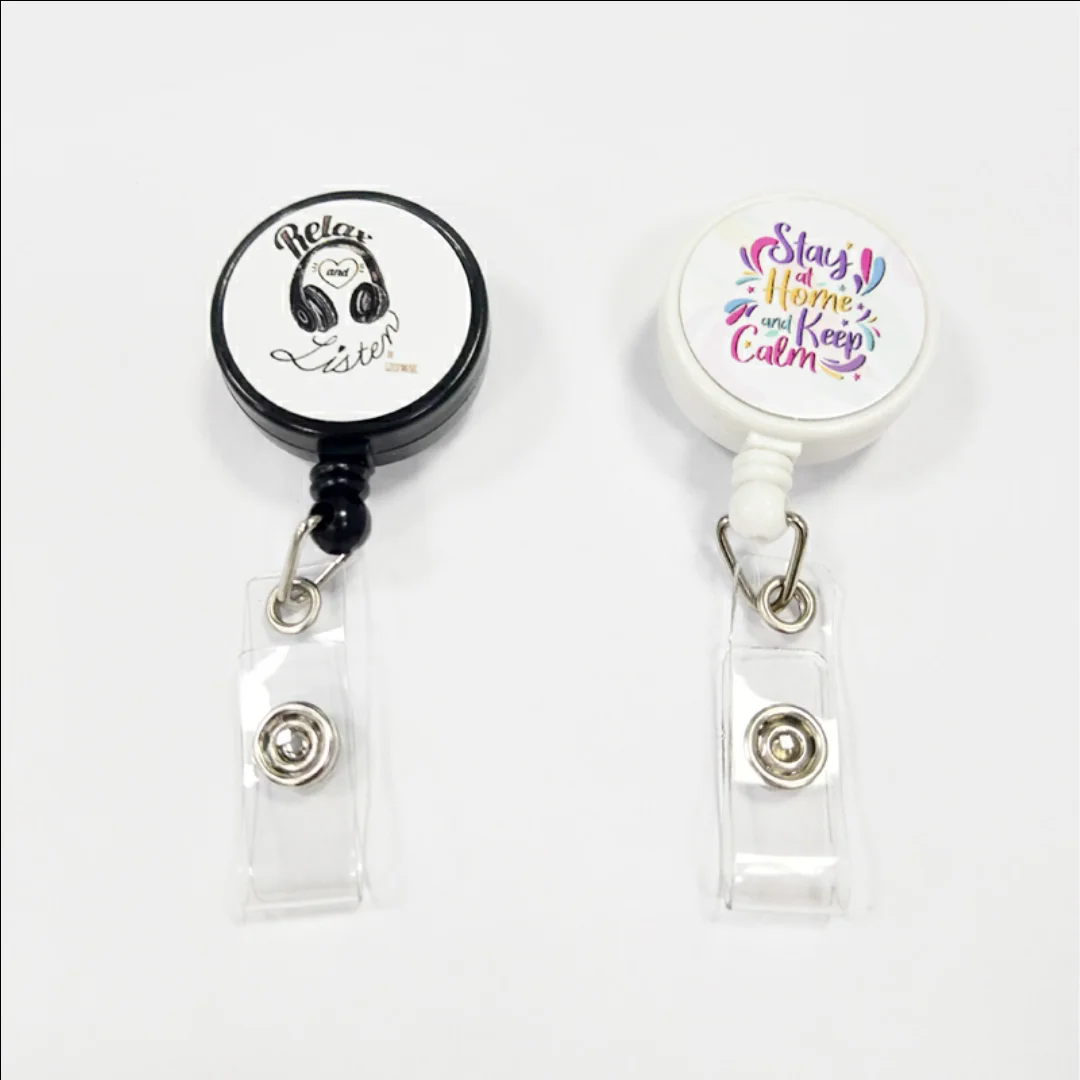 Qualisub Sublimation Retractable Badge Holder Blank For Custom Photo In ...