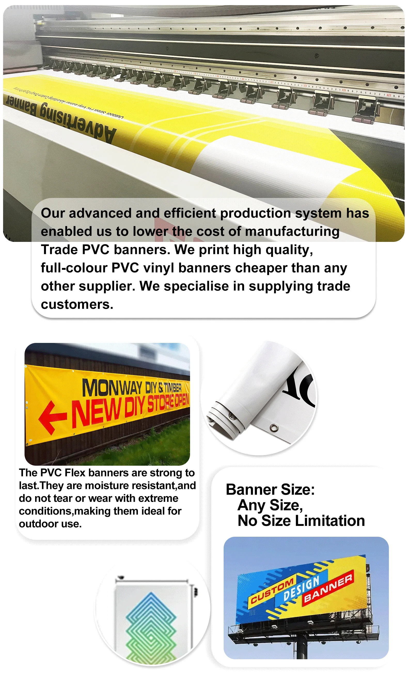 Outdoor Street Pvc Vinyl Banner Advertising Custom Design Digital ...