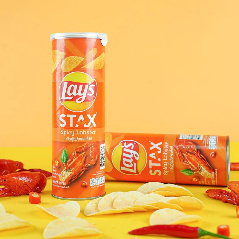 Thailand Lays Potato Chips Spicy Lobster Flavor 100g Wholesale Canned ...