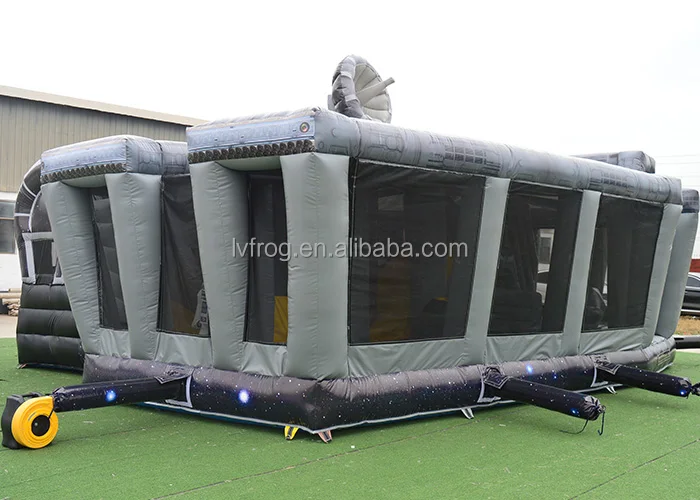 Outdoor Commercial Playground Moonwalk Millennium Falcon Starship Wars ...