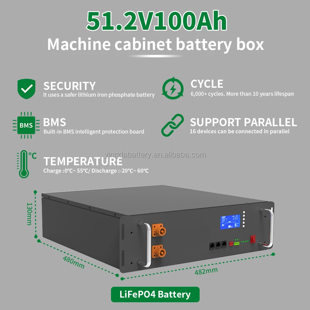 Kepworth 51.2v 100ah Lifepo4 5kw 6kw Renewable Energy Lithium Battery ...