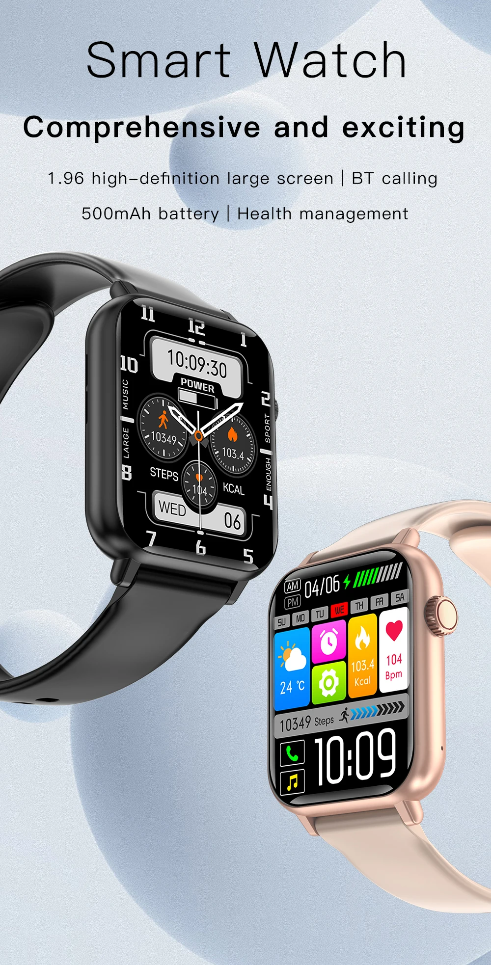 A60pro Smartwatch High Resolution Magnetic Charging Multi-health ...