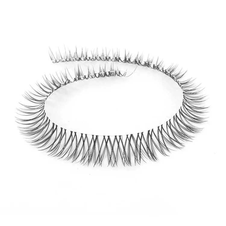 Hollyren Private Label Cluster Lash Mink Natural Precut Segmented ...