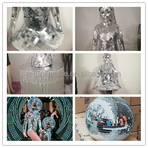 Mirror Costume - Reflective Bodysuit for Nightclub Performances