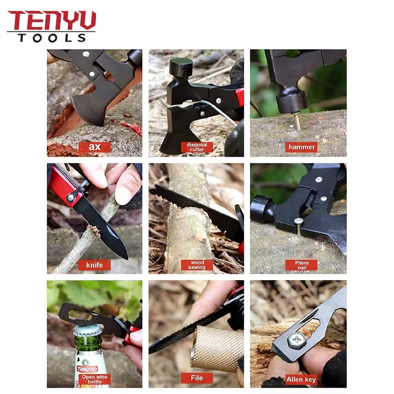 Multi Function Hammer Tool - Ultimate Outdoor Survival Gear