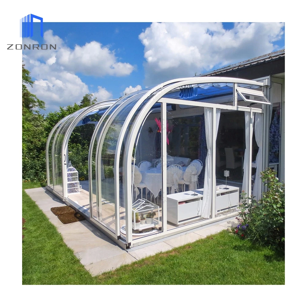Zonron Free Standing Sunroom Solarium Veranda Aluminum Sunrooms Glass ...