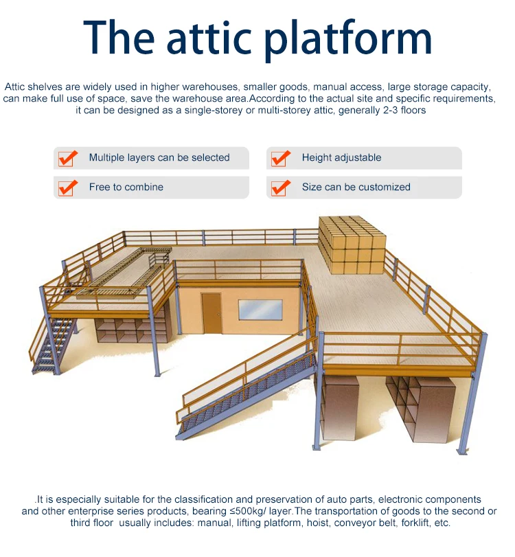 Factory Mezzanine Loft Racking Systems - Heavy Duty Storage