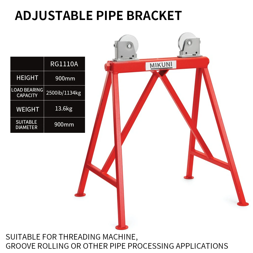 Roller Support Adjustable Height Adjustable Pipe Support With Wheel ...