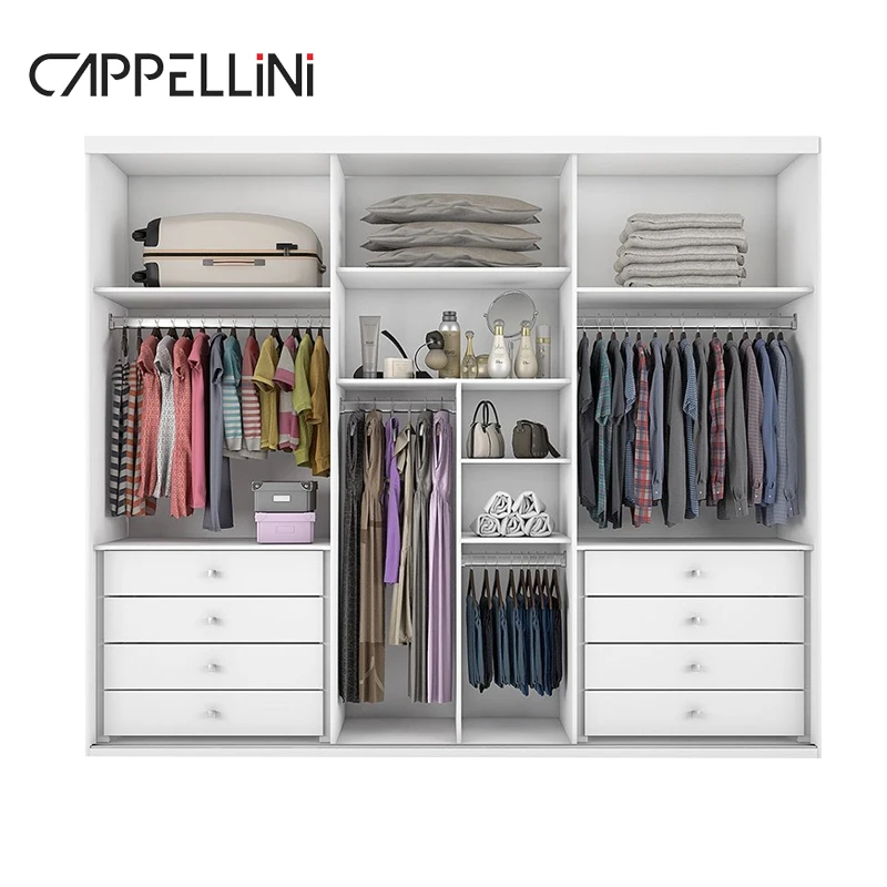 Luxury Mdf Closet Storage System Organizer Bedroom Furniture Modular ...