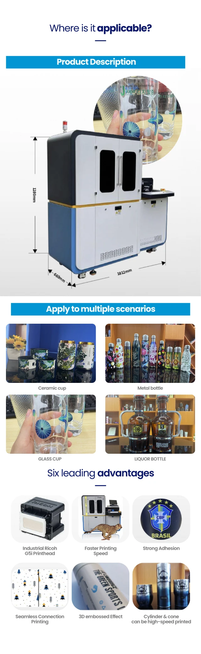 360 Degree Uv Round Bottle Printing Machine/Thermos Mug Cup/Conical Cup ...