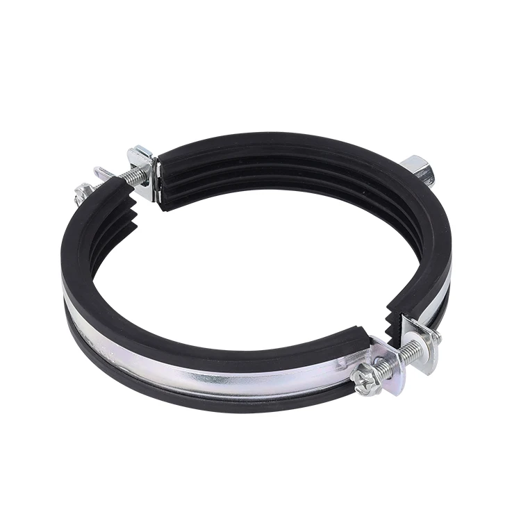 1 Inch Dn25 High Quality Rubber Lined Pipe Clamp Isophonic Pipe Clamps ...