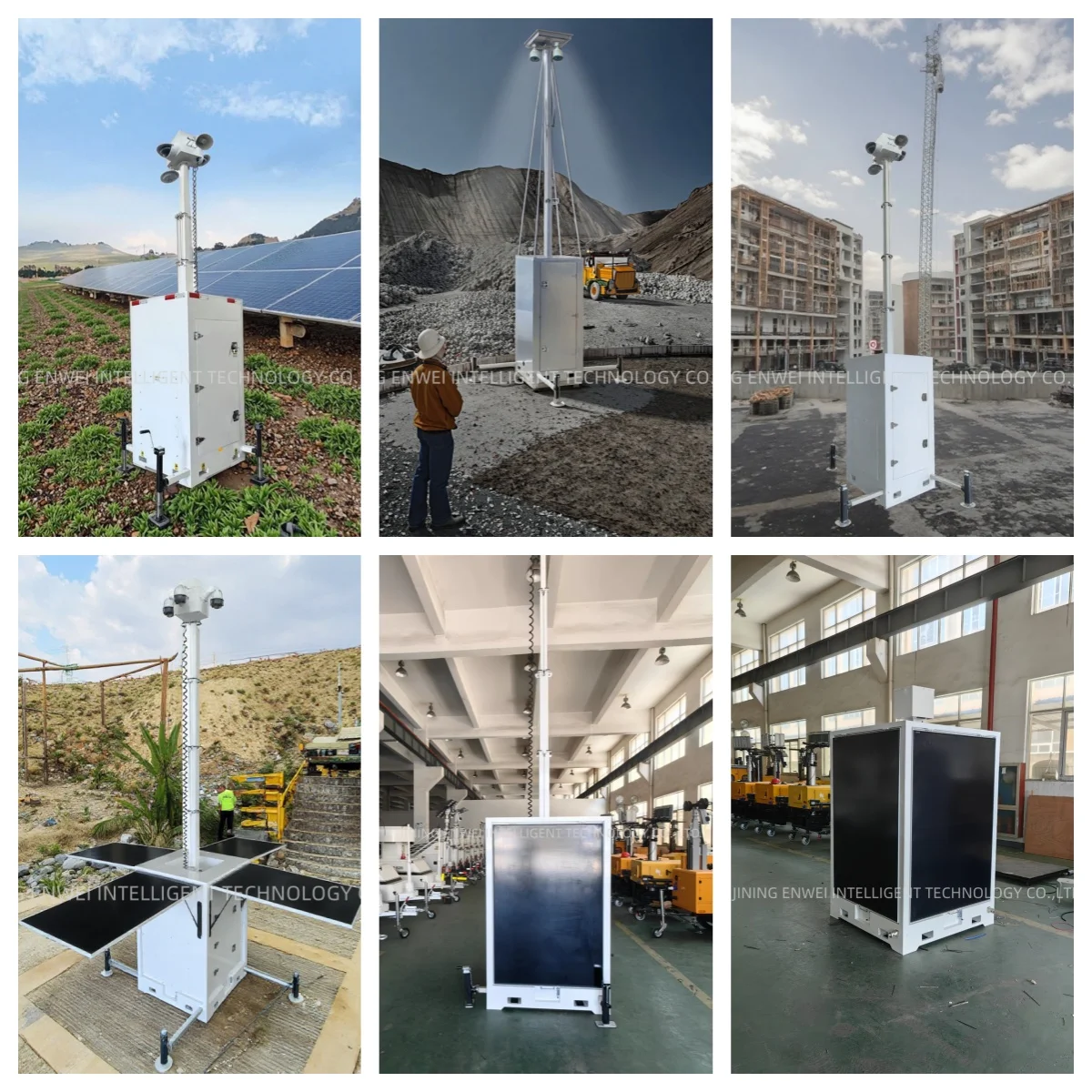 Portable Surveillance Security Camera Tower for Shopping Mall ...