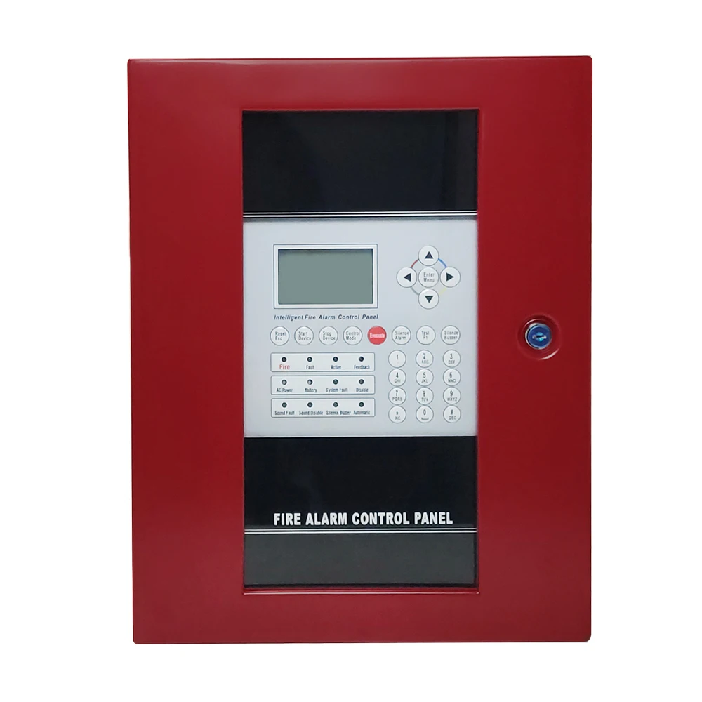 2 Loop Red Addressable Fire Alarm System Control Panel - Buy ...