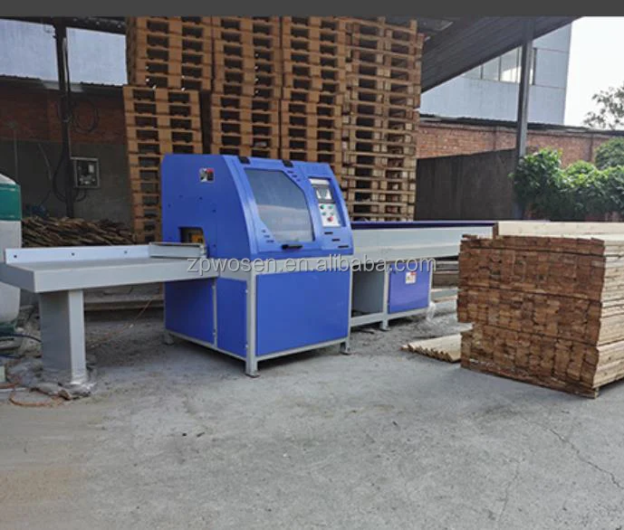 Vertical Sawmill Square Log Cross Cutting Saw CNC Optimizing Cross Cut ...