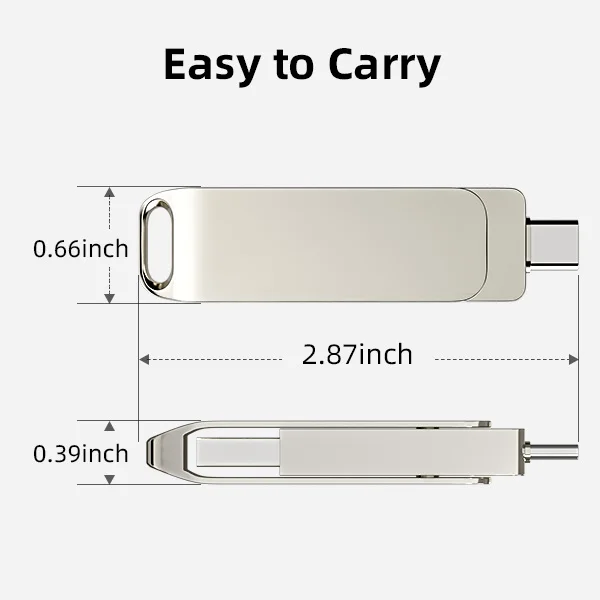 Promotional Disks Flash Memory USB Stick Pen Drive 2in1