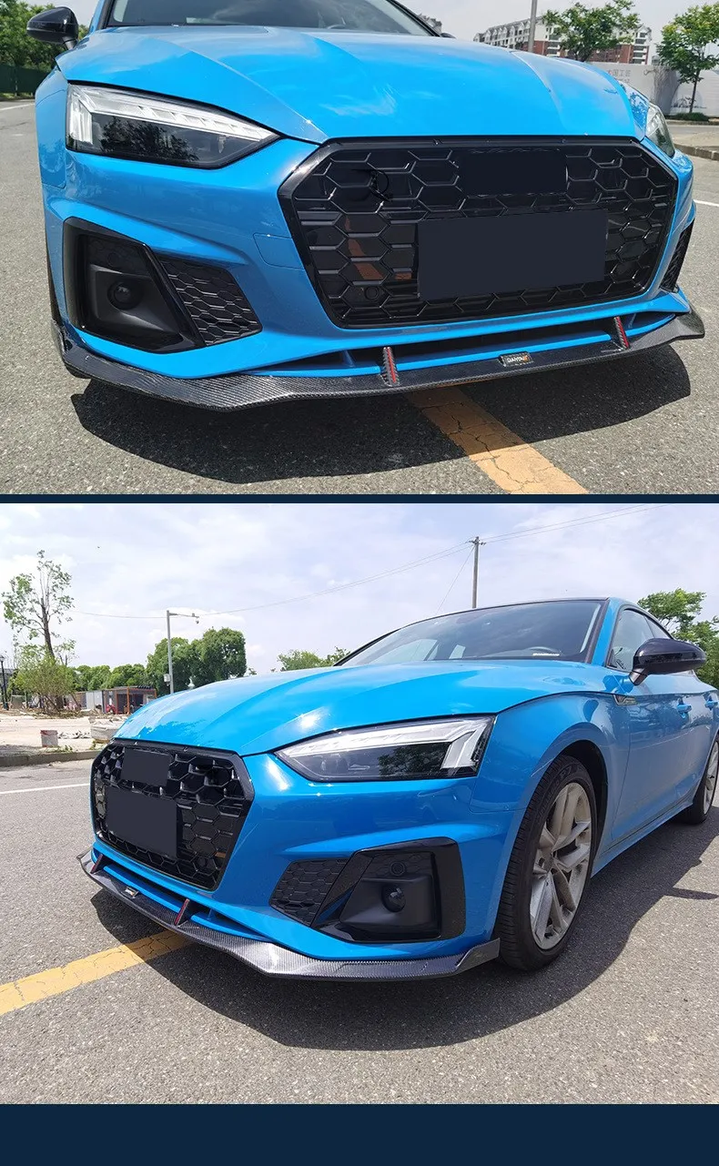 Auto Parts Car Front Bumper Lip For Audi A5 S Line 2021 2022 3-piece ...