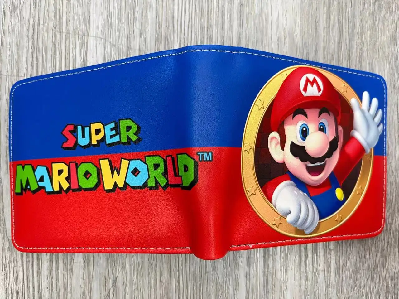 49 Design High Quality Mario Short Regular Bifold Pu Wallet With Zipper ...