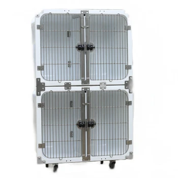 Professional Modular Fiberglass Vet Kennel Dog Cage Waterproof Round ...