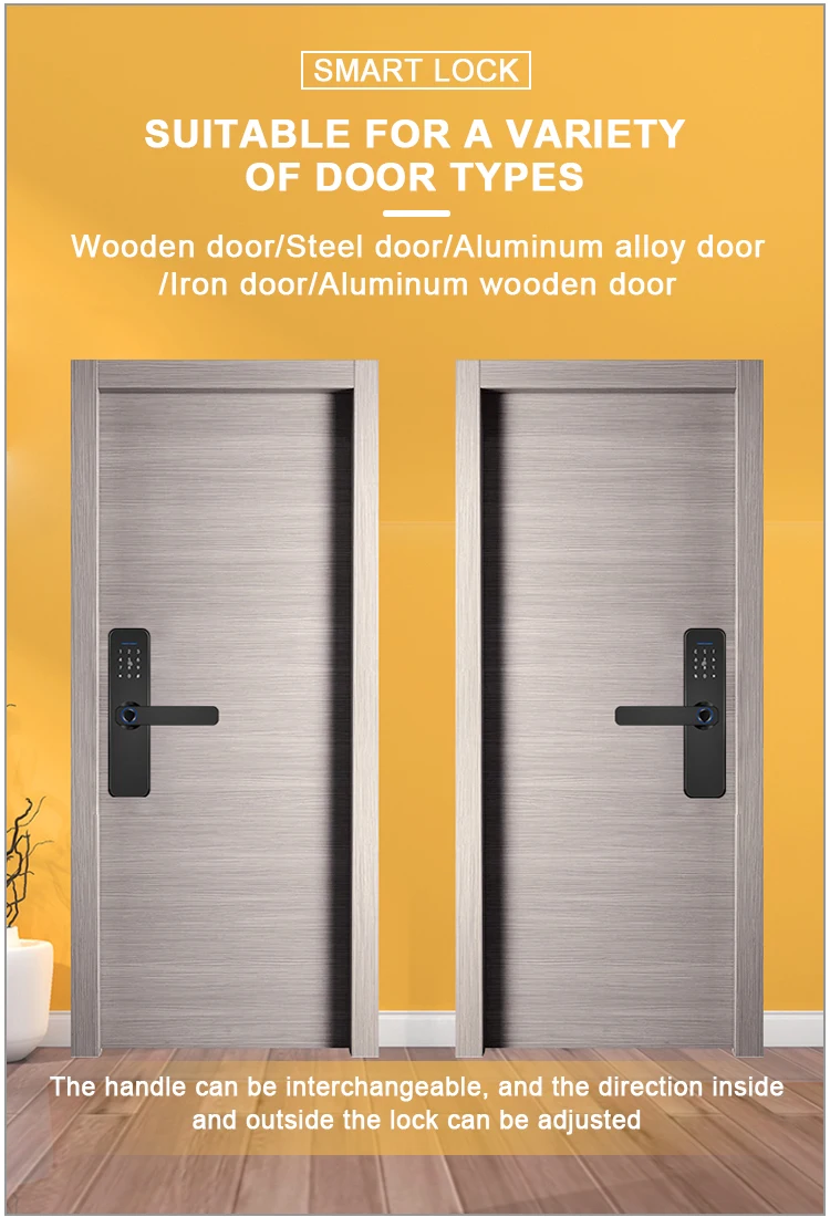 Smart Locks by Tuya - Secure Your Wood Doors Efficiently