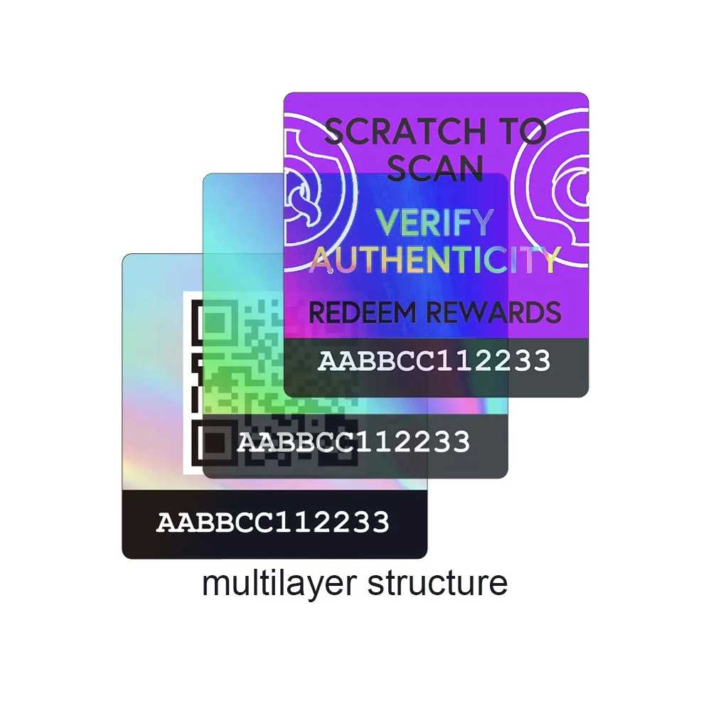 Custom Barcode Label Product 3d Scratch Off Qr Code Labels Roll Unique ...