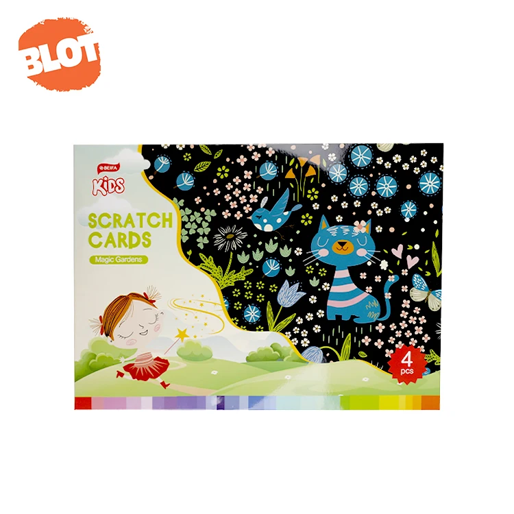 Blot Brnb00006 A4 Size Diy Education Art Painting Toys Rainbow Scratch ...