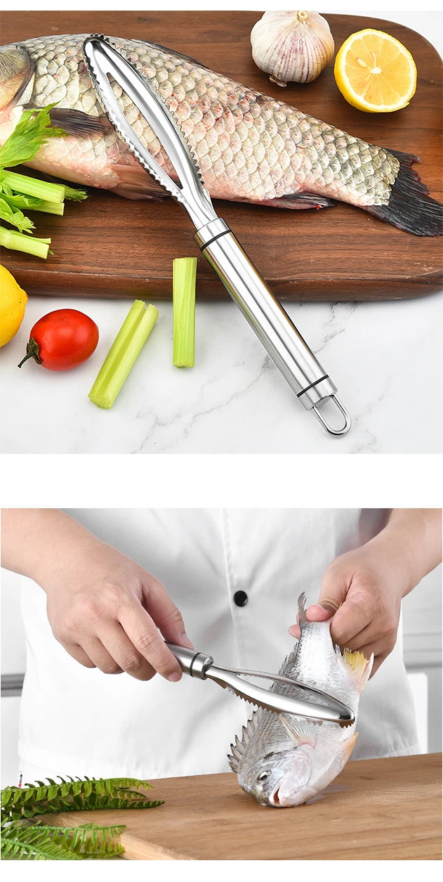 Multi-functional 304 Stainless Steel Manual Scale Scraper Fish Knife ...
