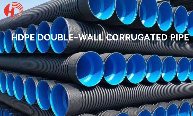 18" Hdpe 110mm Perforated Corrugated Drainage Pipe Double Wall Drain ...