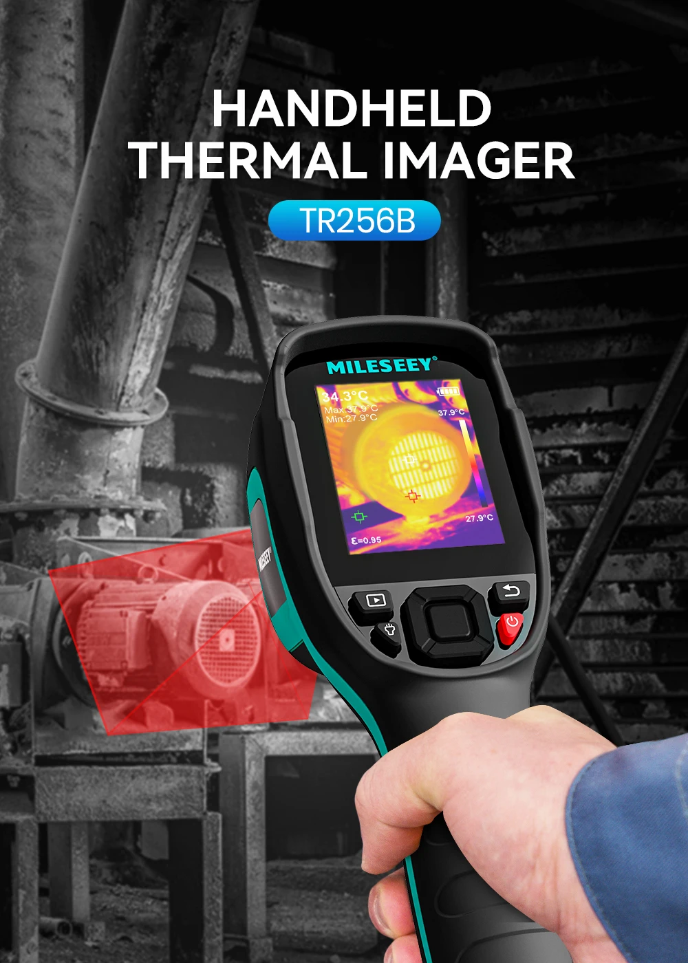 Mileseey Thermal Imager TR256B/TR256E - Precision & Dual-Camera Display